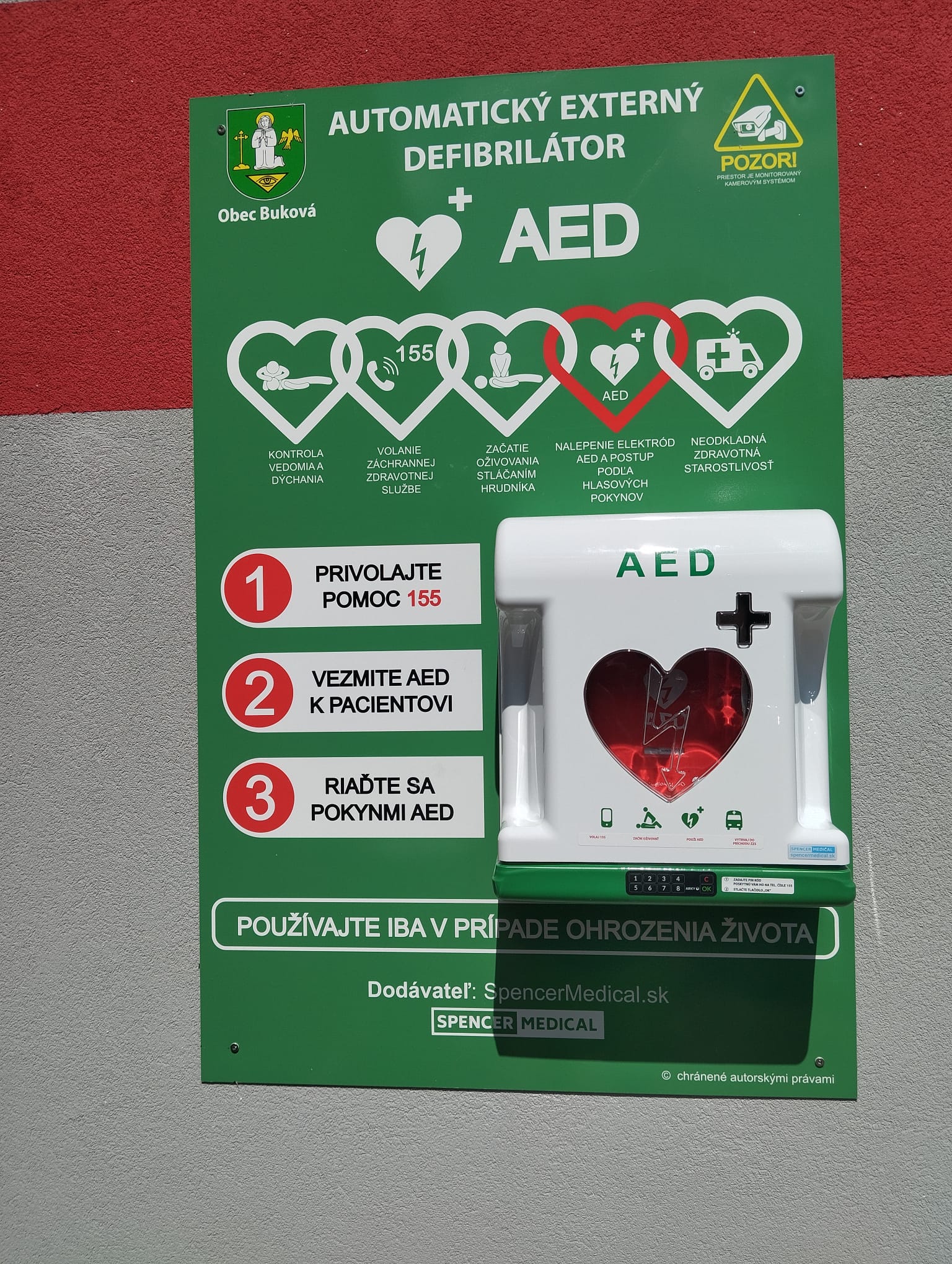 AED-Automatický externý defibrilátor – Obec Buková